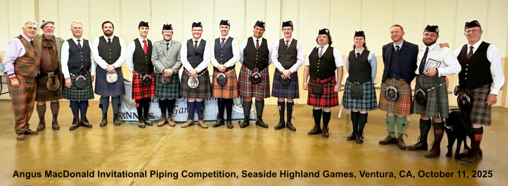 P/M Angus MacDonald Invitational Piping Competition - Piobaireachd